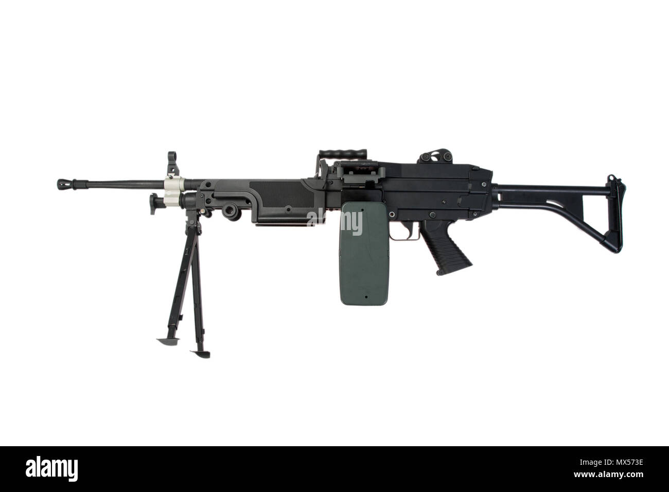 us army machine gun isolated on white Stock Photo - Alamy