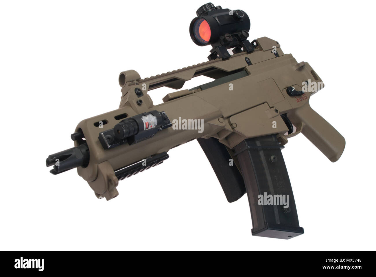 assault rifle isolated on white background Stock Photo - Alamy