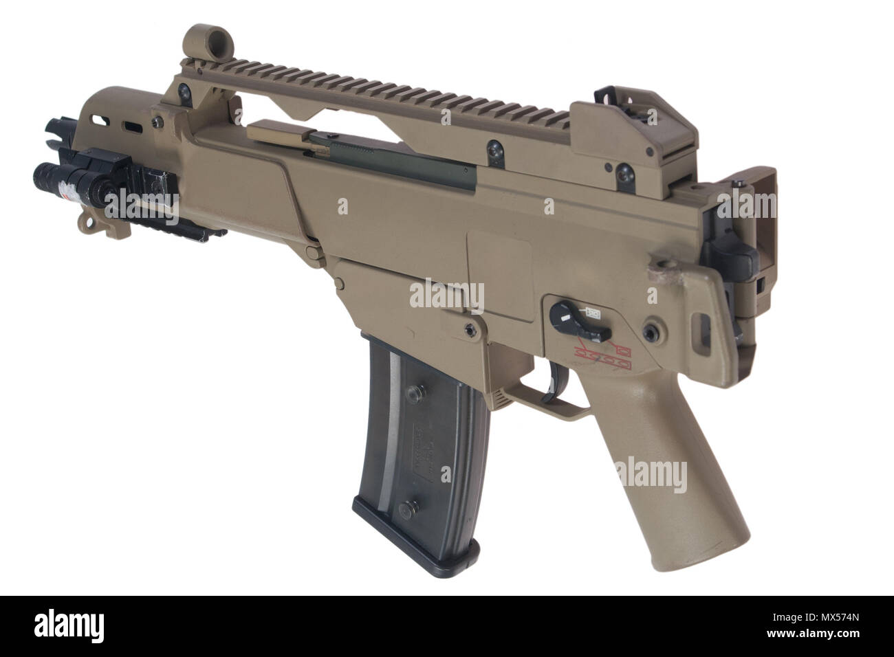 modern assault rifle isolated on white background Stock Photo - Alamy