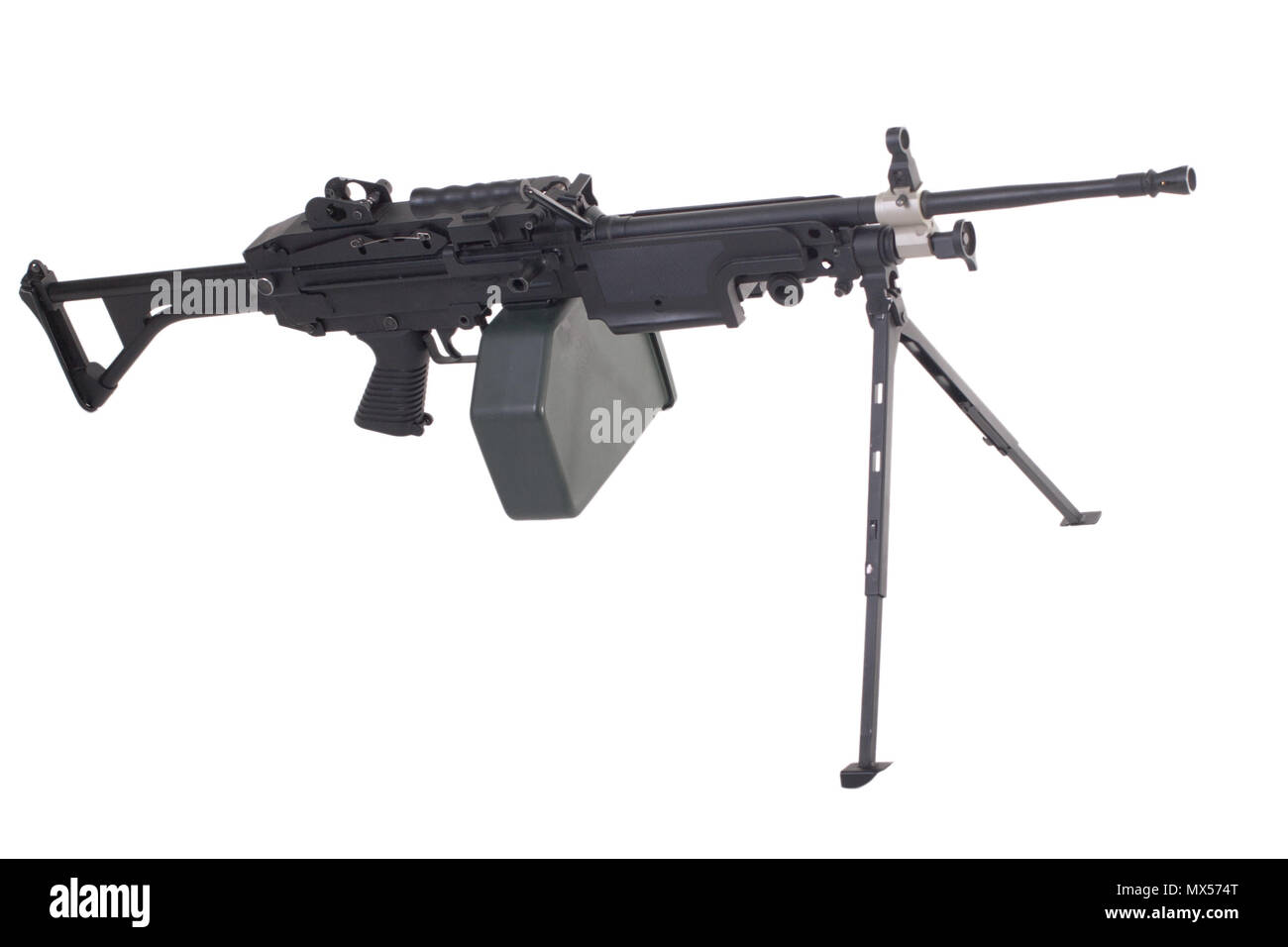 machine gun isolated on white Stock Photo - Alamy