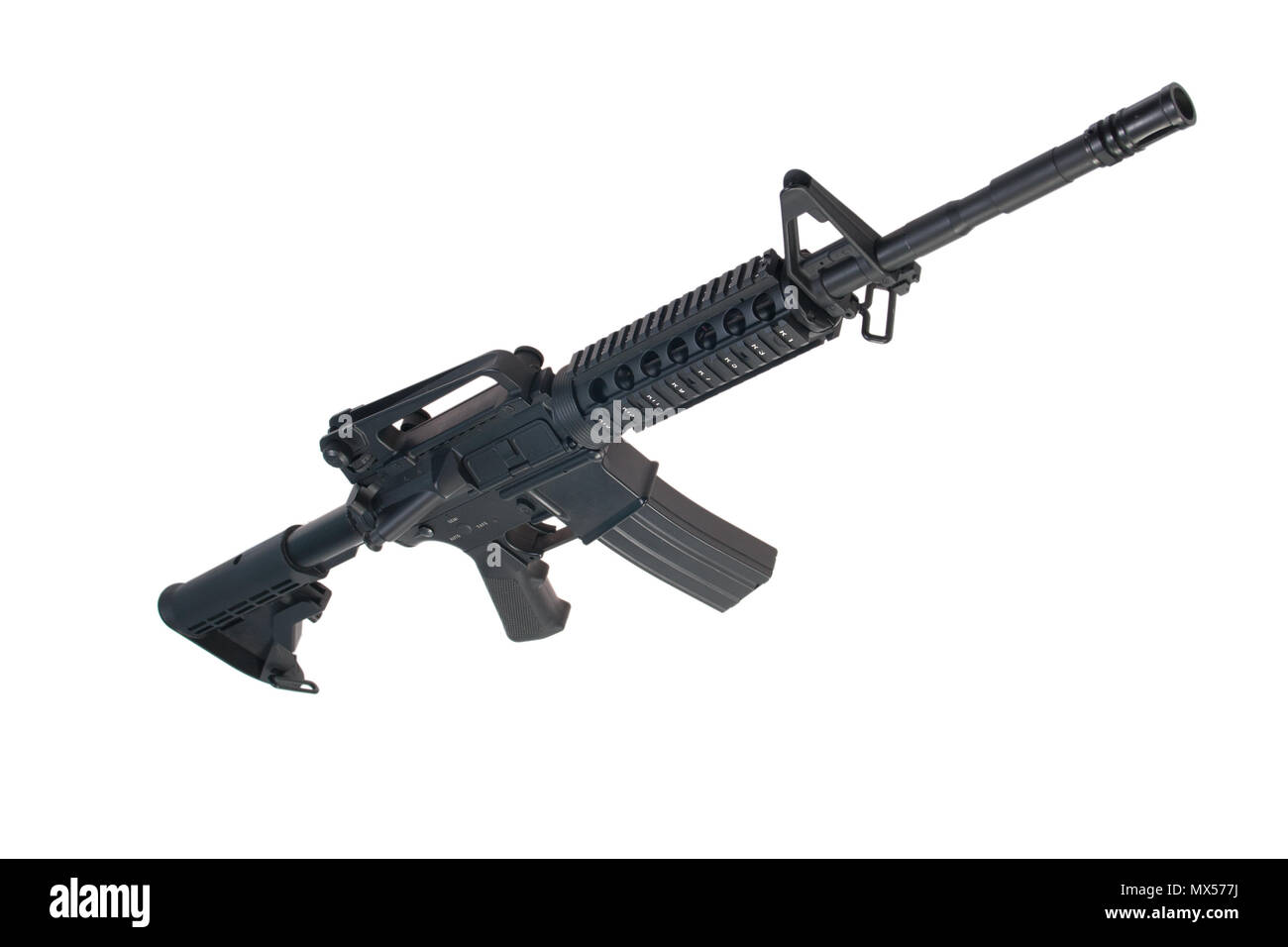 US Army M4A1 carbine isolated on a white background Stock Photo - Alamy