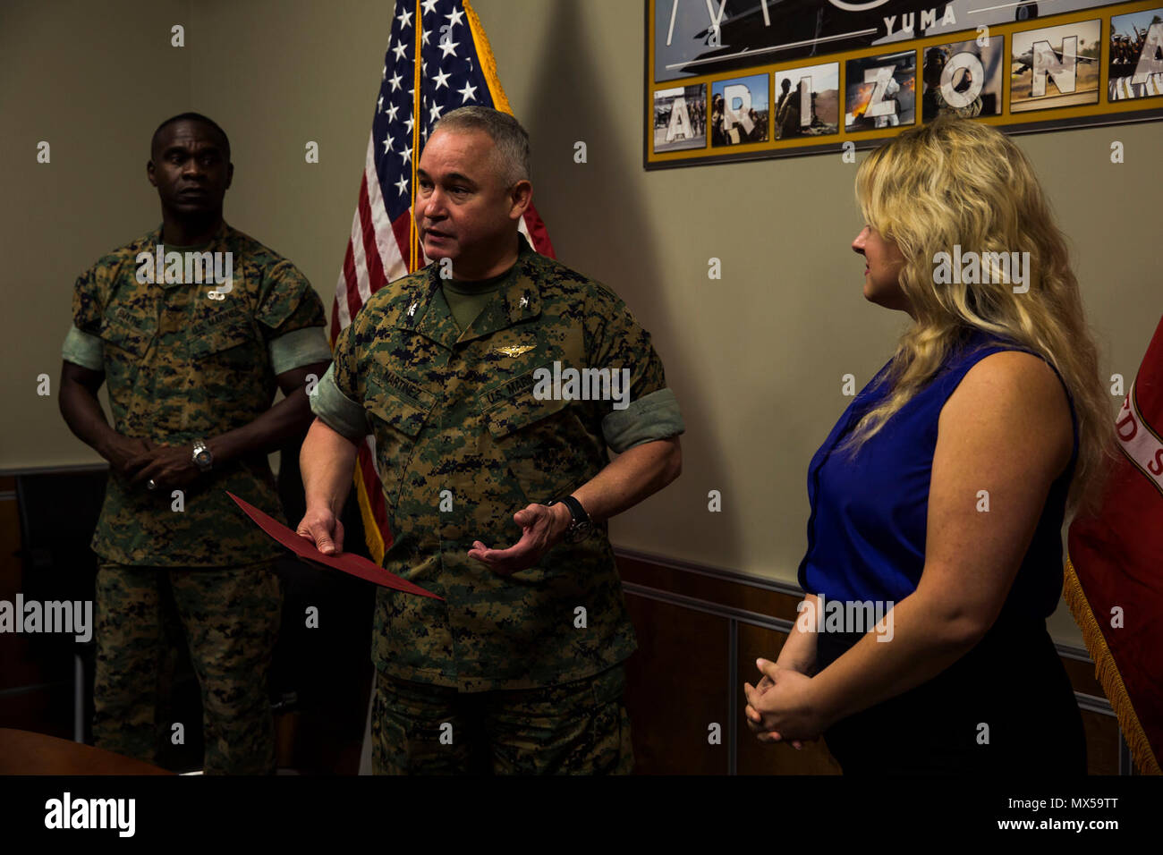 U.S. Marine Corps Col. Ricardo Martinez, the commanding officer of ...