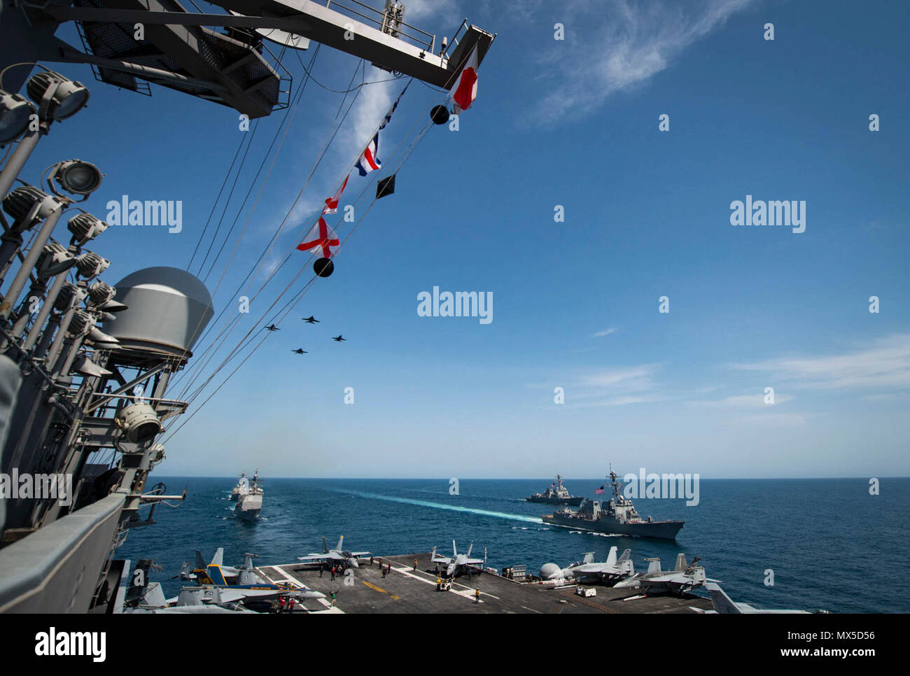 WESTERN PACIFIC (May 3, 2017) F/A-18 Hornets and Super Hornets from ...