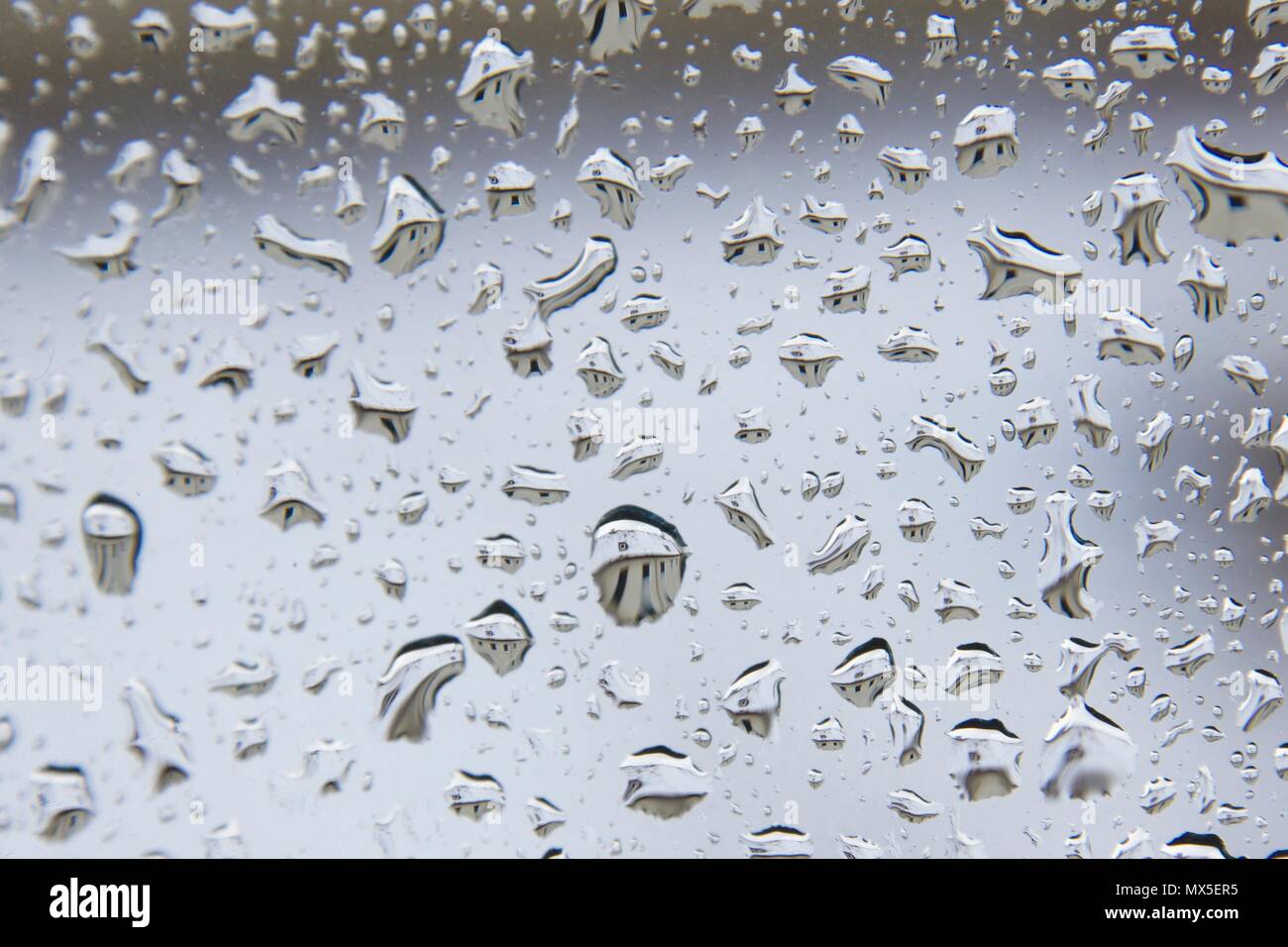 Water droplets on a window Stock Photo - Alamy