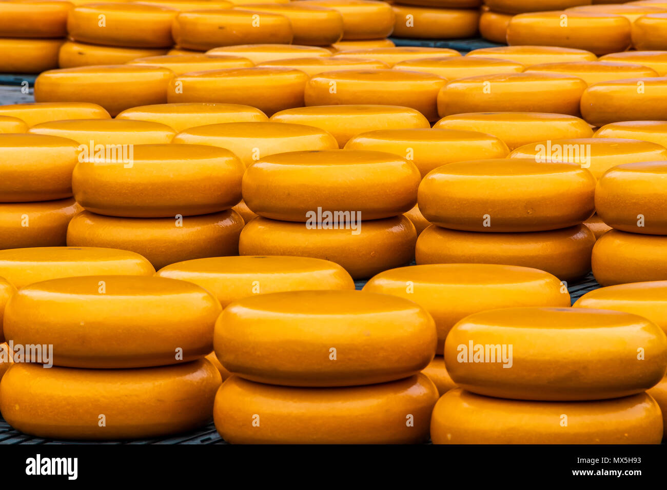 Stacked Dutch Cheeses High Resolution Stock Photography and Images - Alamy