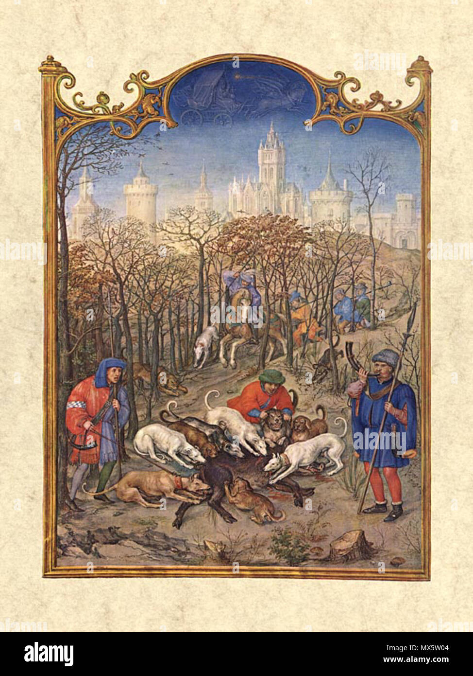 . Dezember, Brevarium Grimani, fol. 13v (Flemish) . circa 1510. Gerard ...