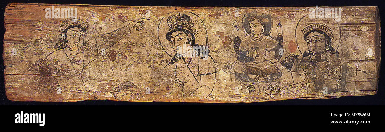 . English: Silk Princess painting from Dandan-oilik (Place of Houses ...