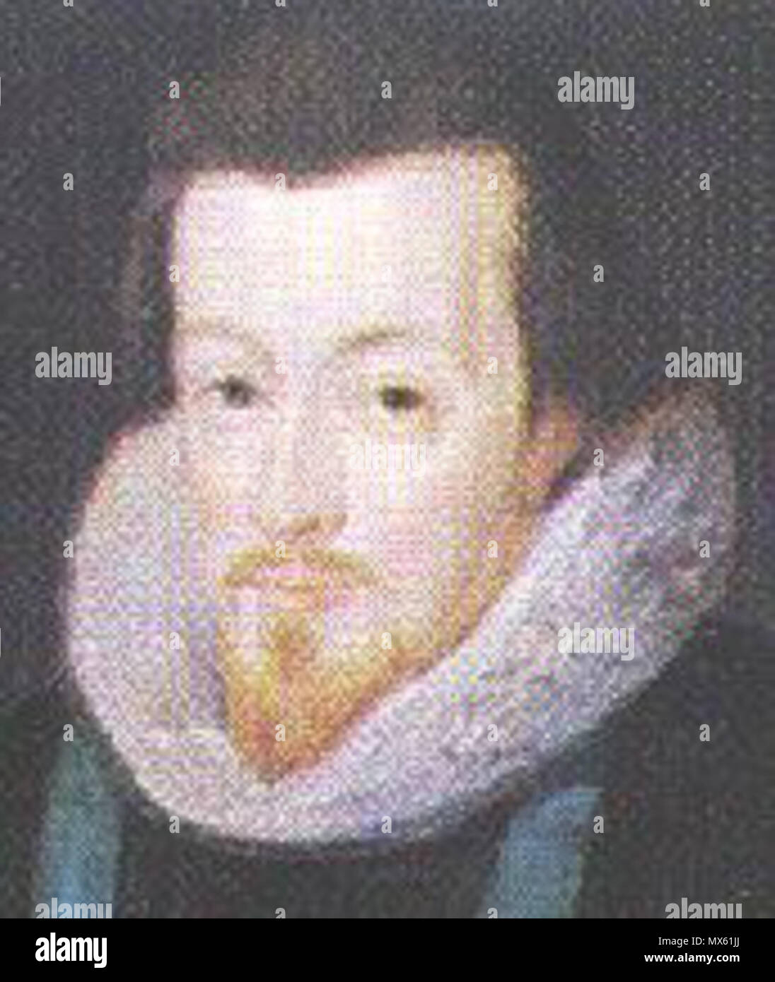 . robert cecil 1st earl of salisbury painted by john de critz the elder ...