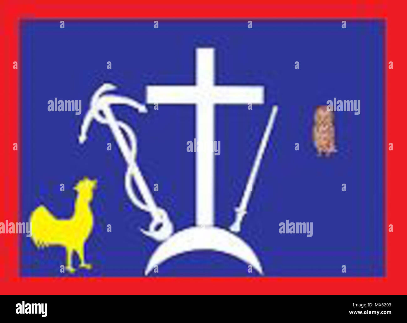 . Flag used by revolutionaries in Chalkidiki peninsula during the Greek ...