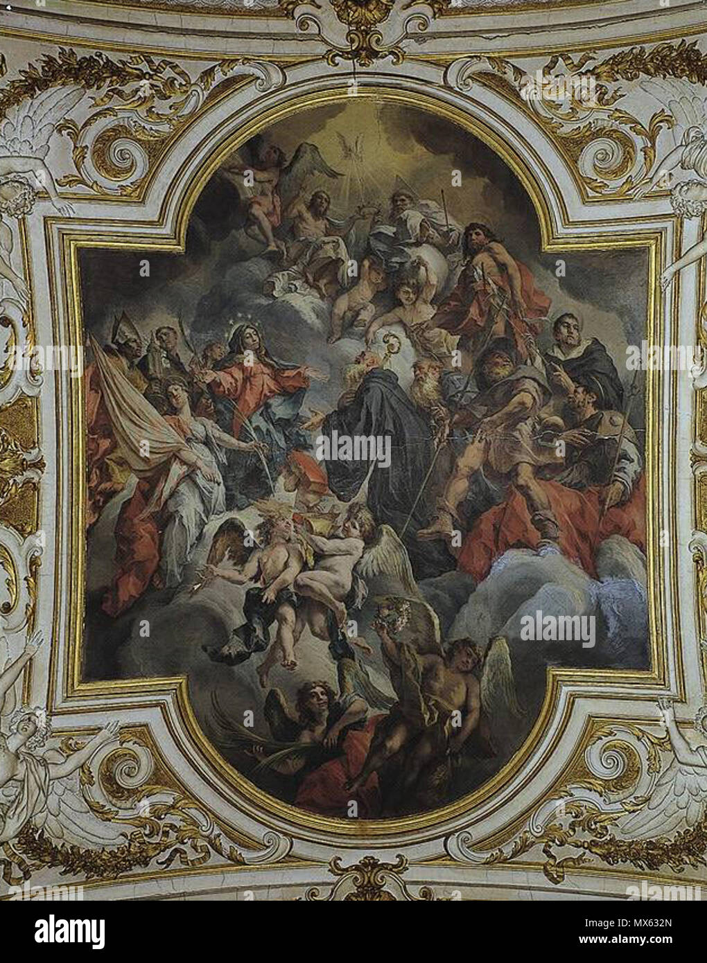 . Chiesa di Santa Maria degli Angeli (Pistoia), stucchi e affresco di ...