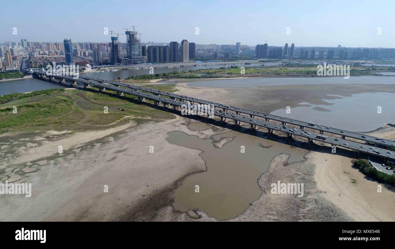 Harbin. 2nd June, 2018. Aerial photo taken on June 2, 2018 shows the ...