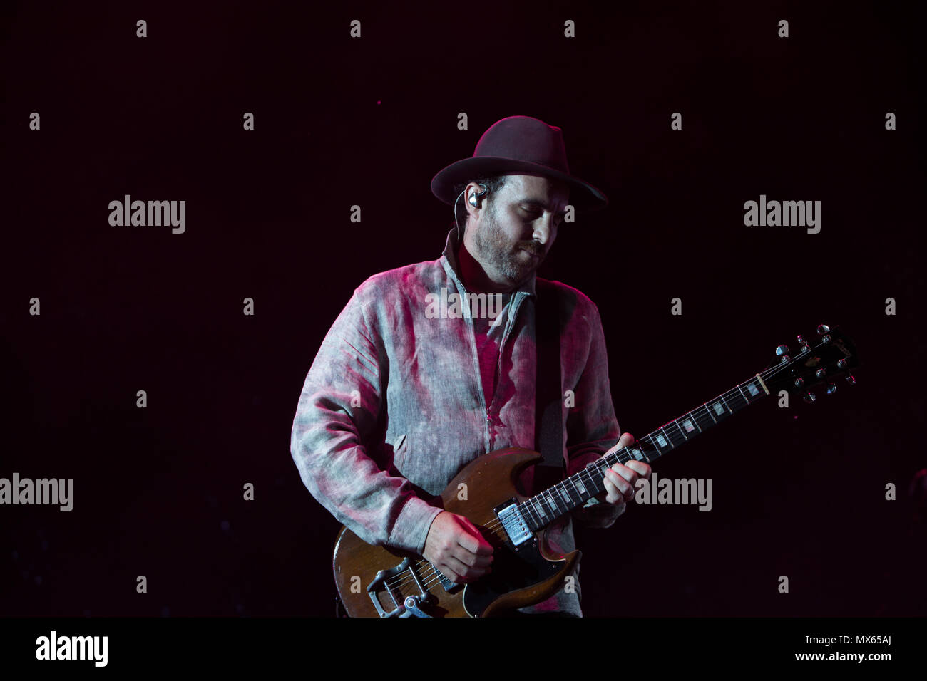 Toronto, CANADA. 02nd June 2018, Guitarist Jimmy Shaw of Canadian Pop ...