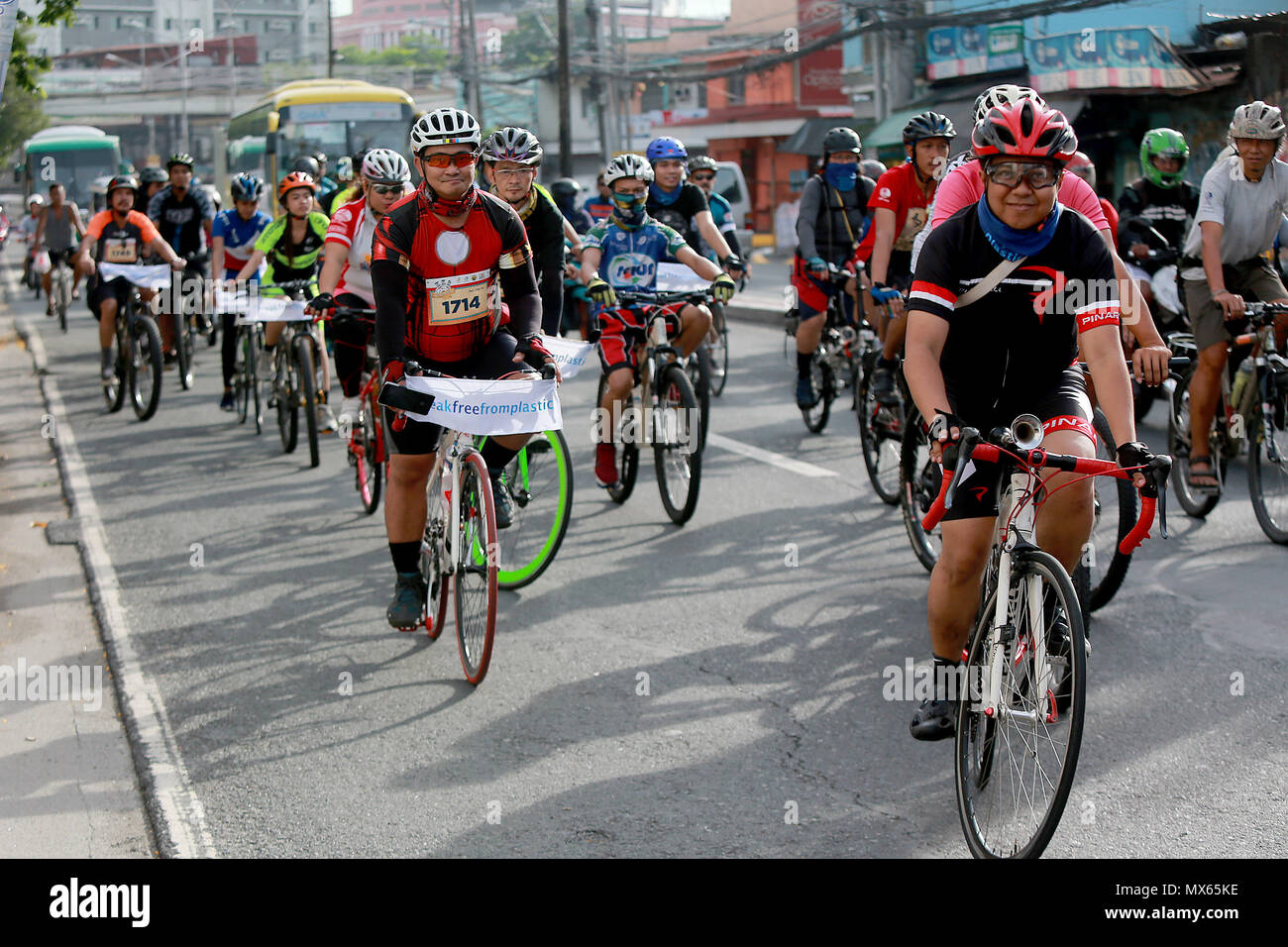 Manila, Philippines. 3rd June, 2018. Members from environmental and ...
