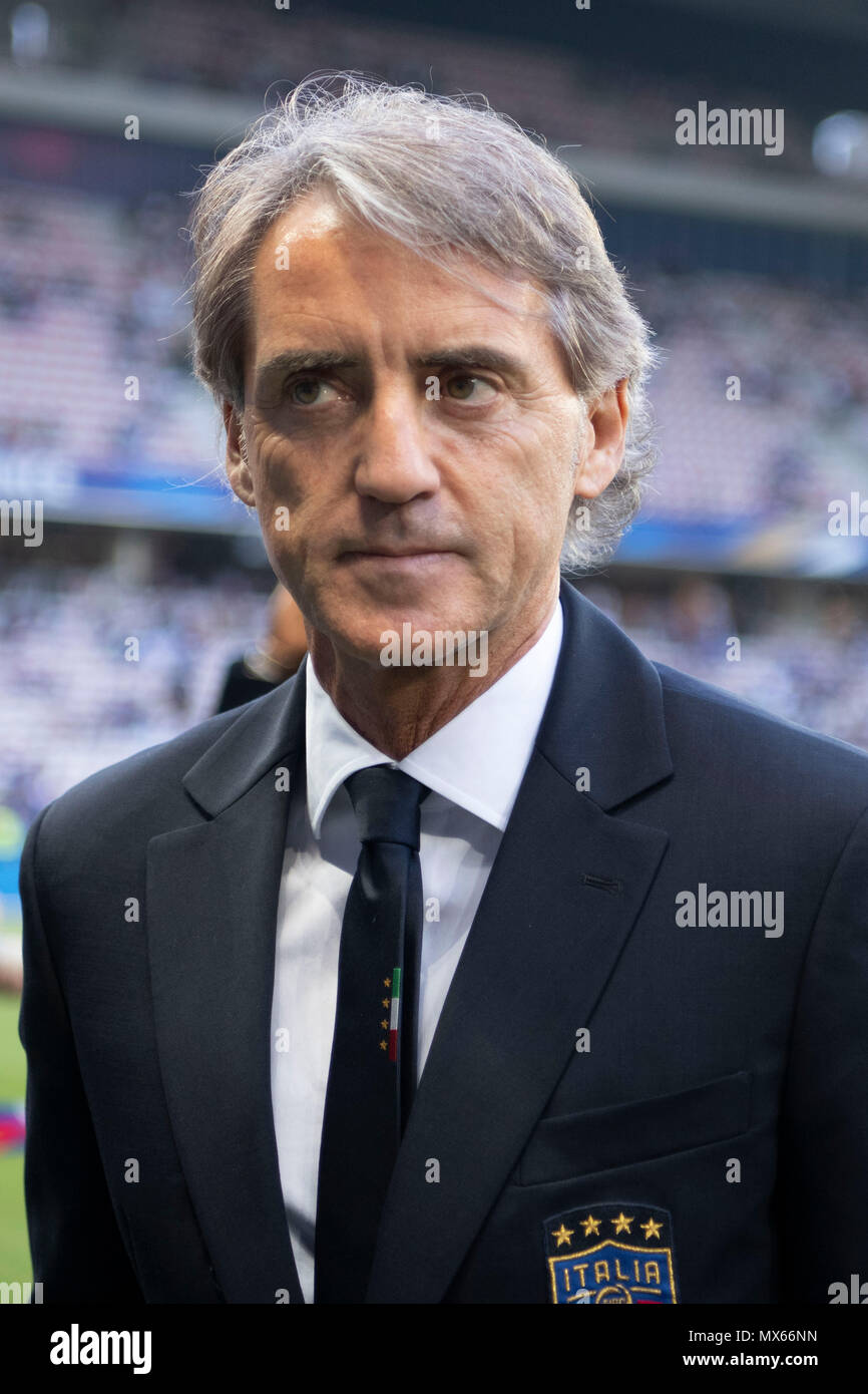Roberto Mancini Coach of Italy during the International Friendly match ...