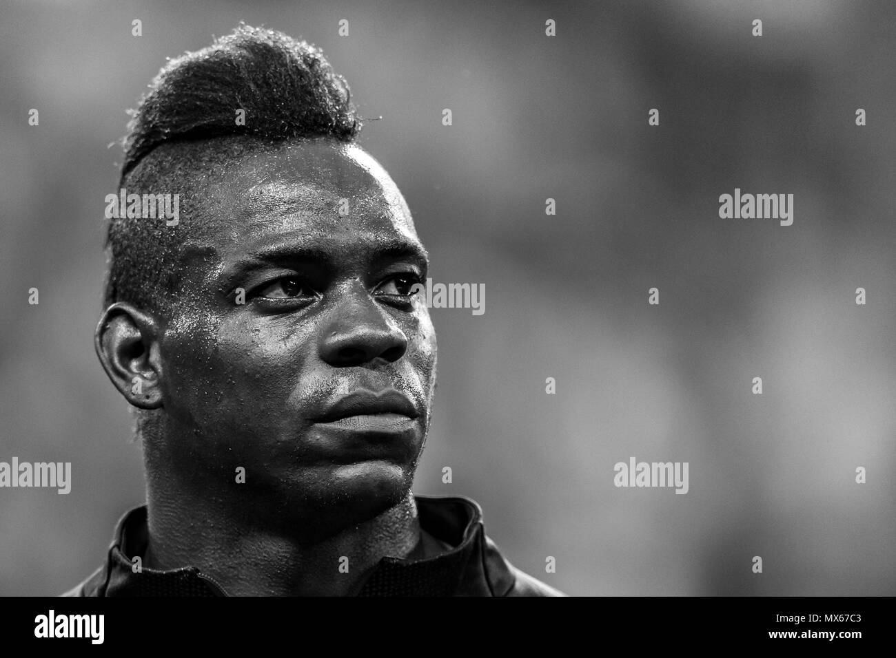 Mario balotelli soccer Black and White Stock Photos & Images - Alamy