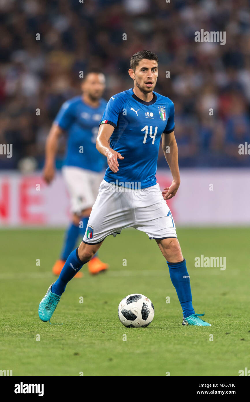 Jorginho Luiz Frello Filho of Italy during the International Friendly ...