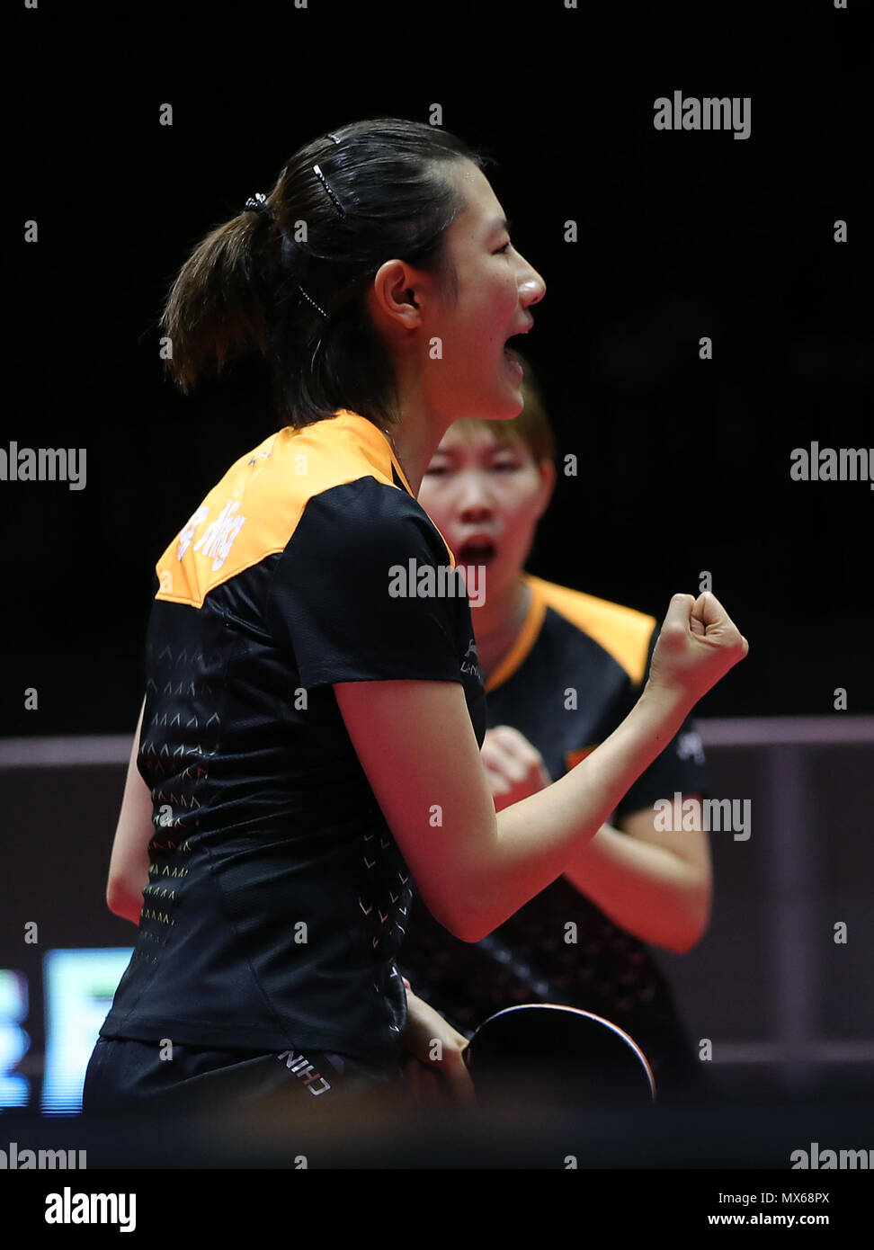 Shenzhen, China's Guangdong Province. 3rd June, 2018. Ding Ning (Front ...