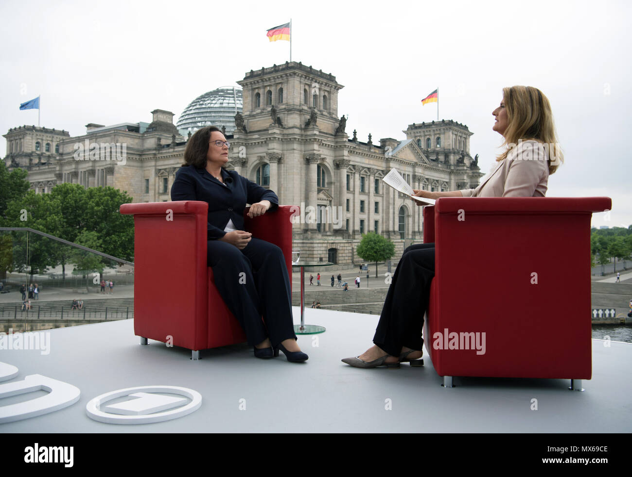 03 May 2018, Germany, Berlin: Leader of the Social Democratic Party ...
