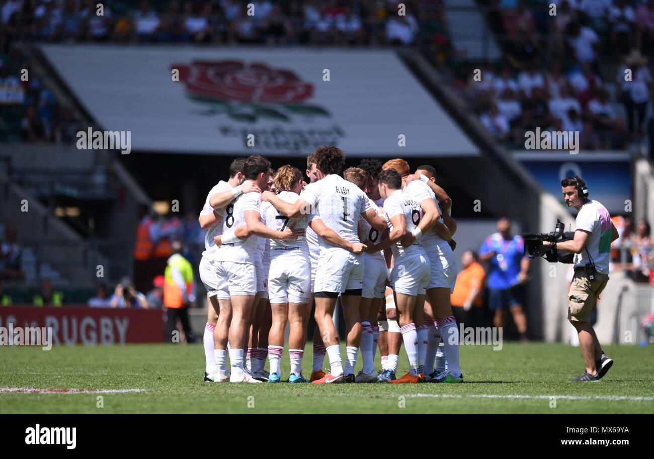 Twickenham Stadium, London, UK. 3rd June, 2018. HSBC World Rugby Sevens ...
