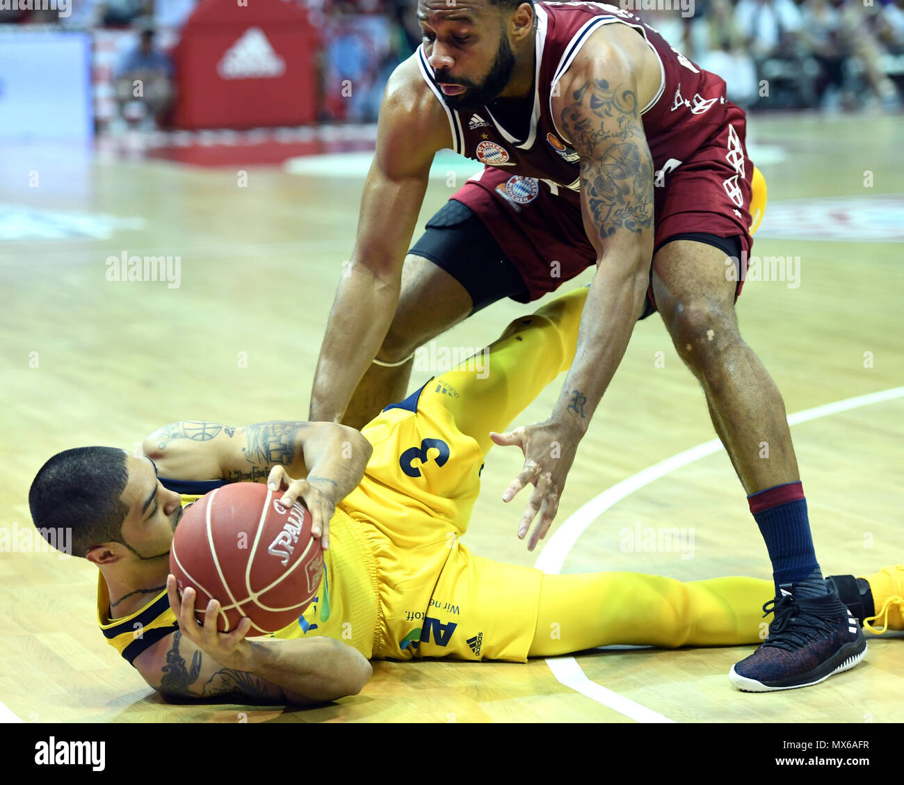 03 May 2018, Germany, Munich: Basketball, Bundesliga, FC Bayern Munich ...