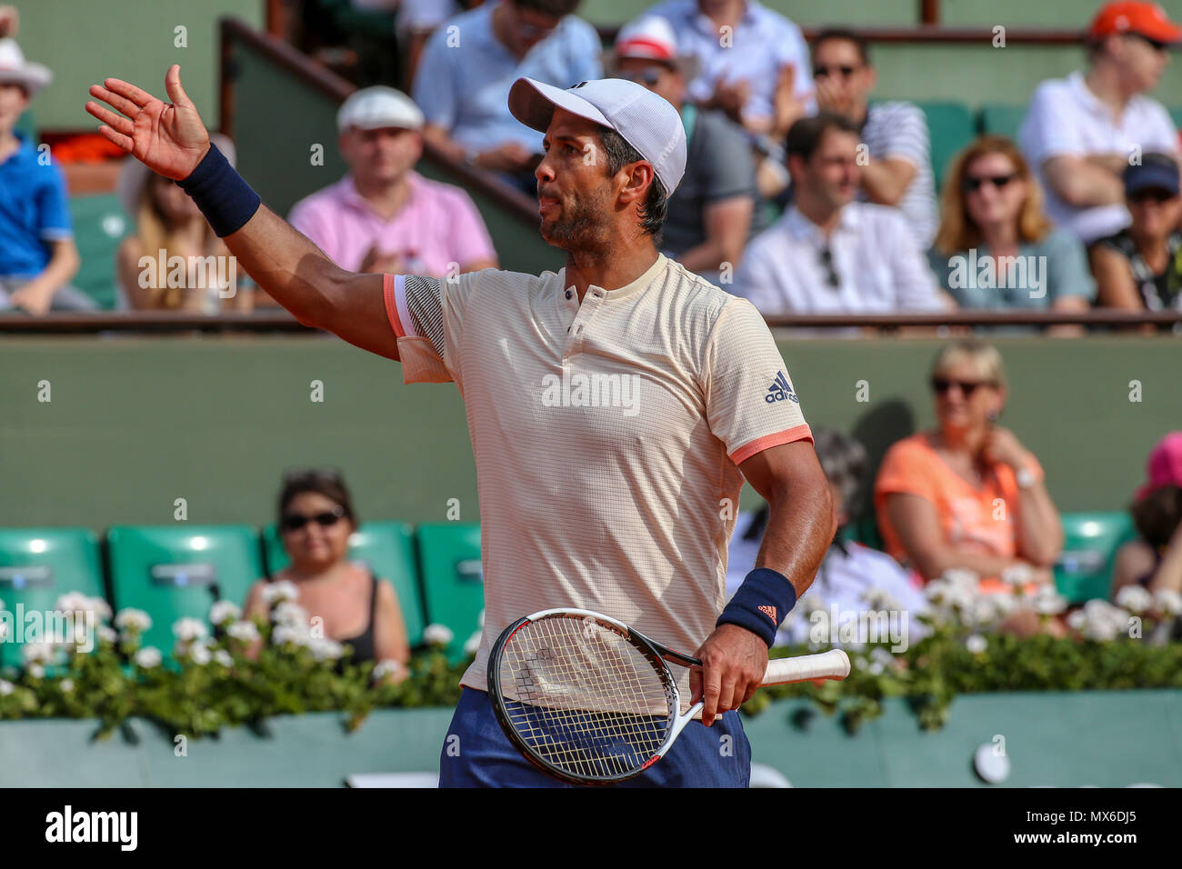 PARIS, IF - 03.06.2018: ROLAND GARROS 2018 - Fernando Verdasco (ESP) in ...