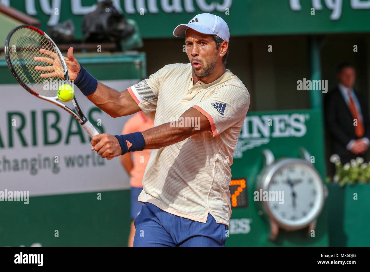 PARIS, IF - 03.06.2018: ROLAND GARROS 2018 - Fernando Verdasco (ESP) in ...