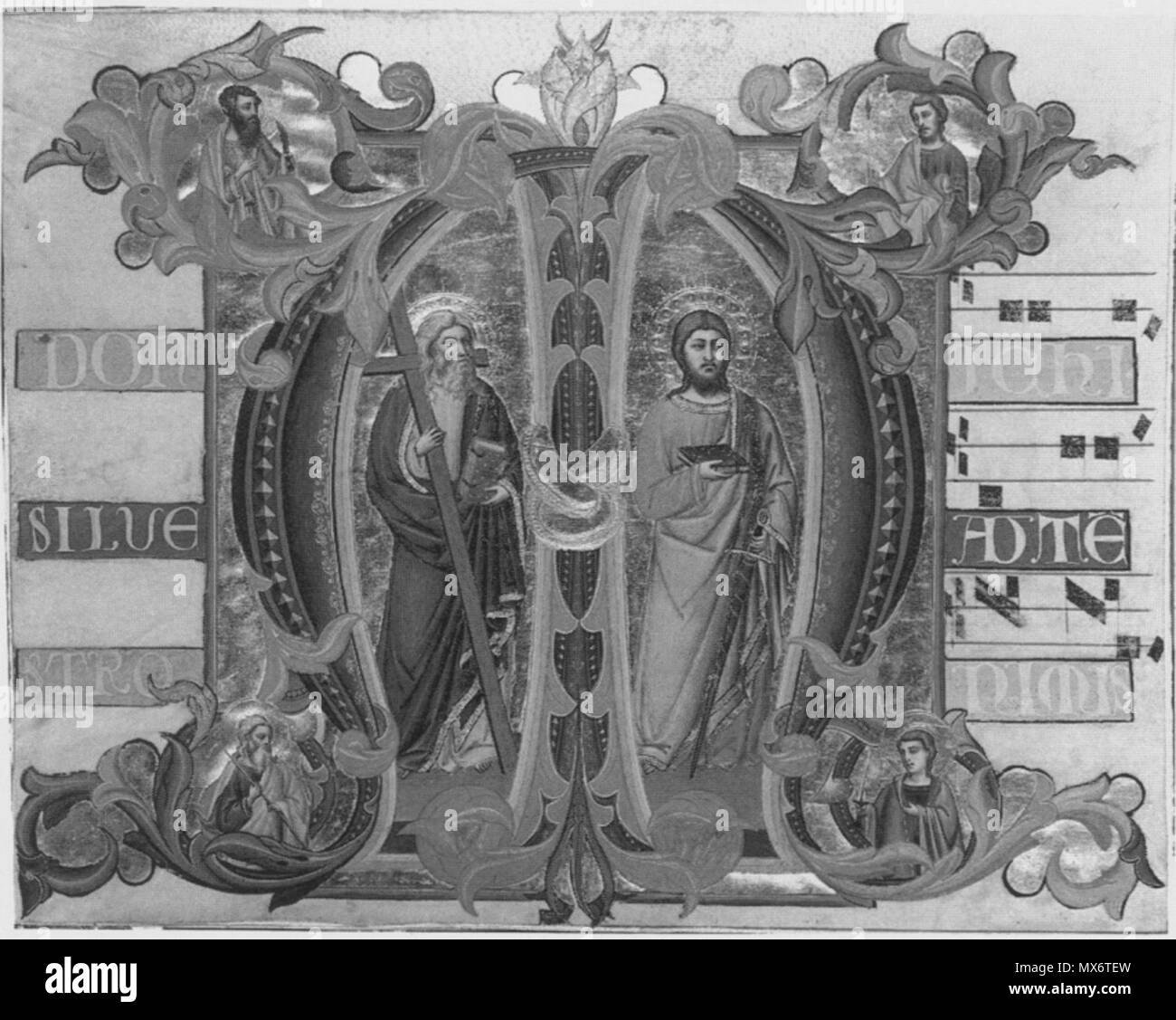 Tempera on vellum Black and White Stock Photos & Images - Alamy