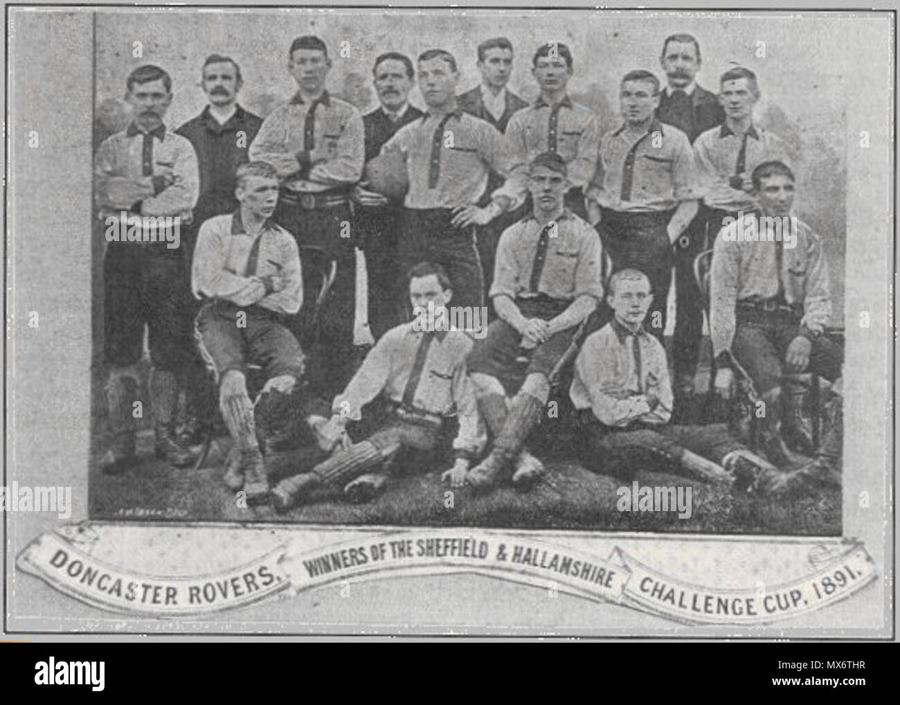 . English: Picture of the 1891 Sheffield and Hallamshire Cup Winning ...
