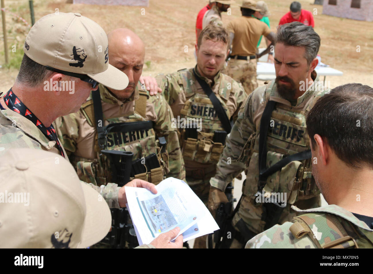 Members of the Stanislaus County Sheriff’s Department SWAT Team receive ...