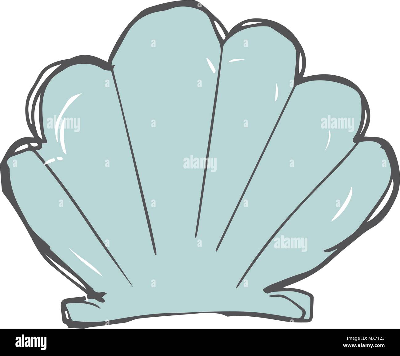 Cockleshell illustration geometric drawing shell font color element sea ...