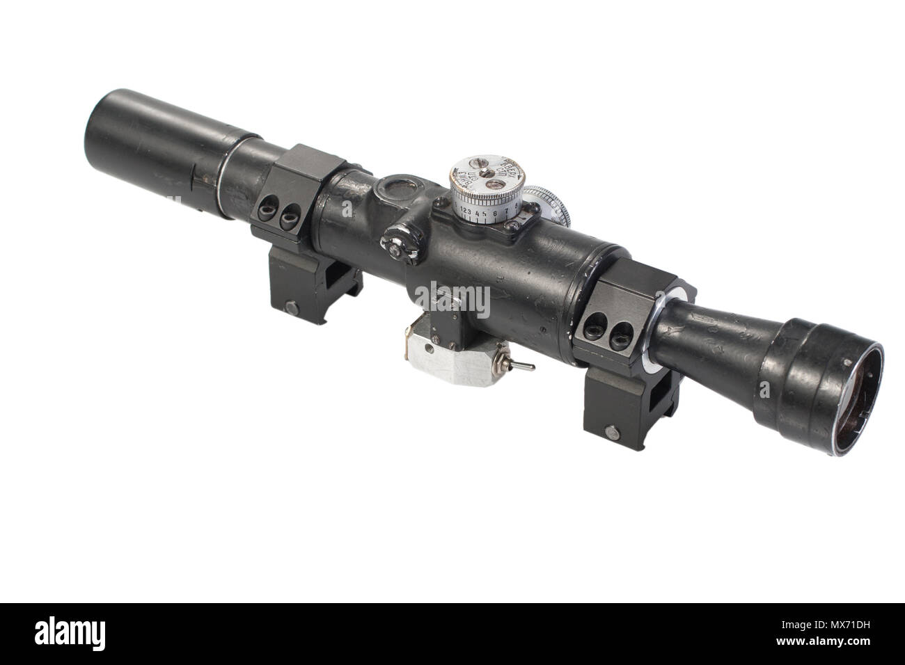 army scope isolated on white Stock Photo - Alamy