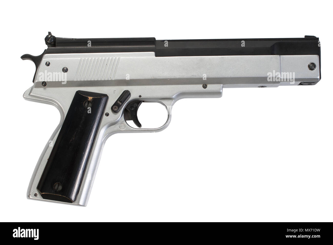 Modern pneumatic gun on Cut Out Stock Images & Pictures - Alamy