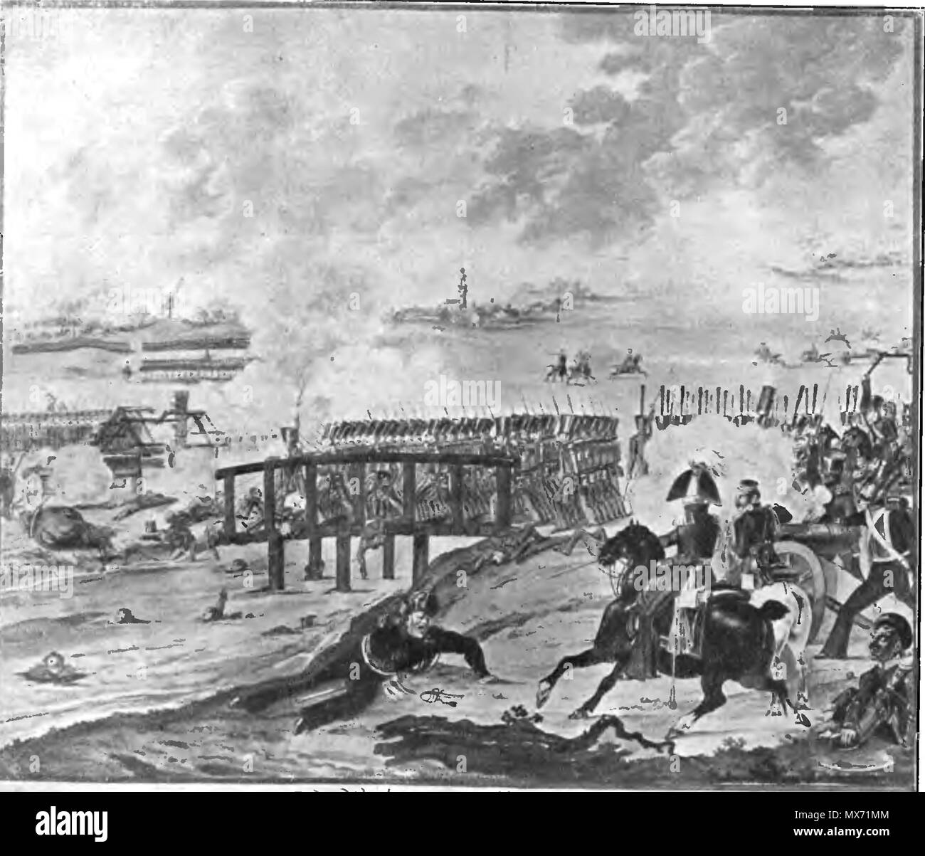 . English: Battle of Liw 1831 . 19th century. Anonymous plate 75 Battle ...