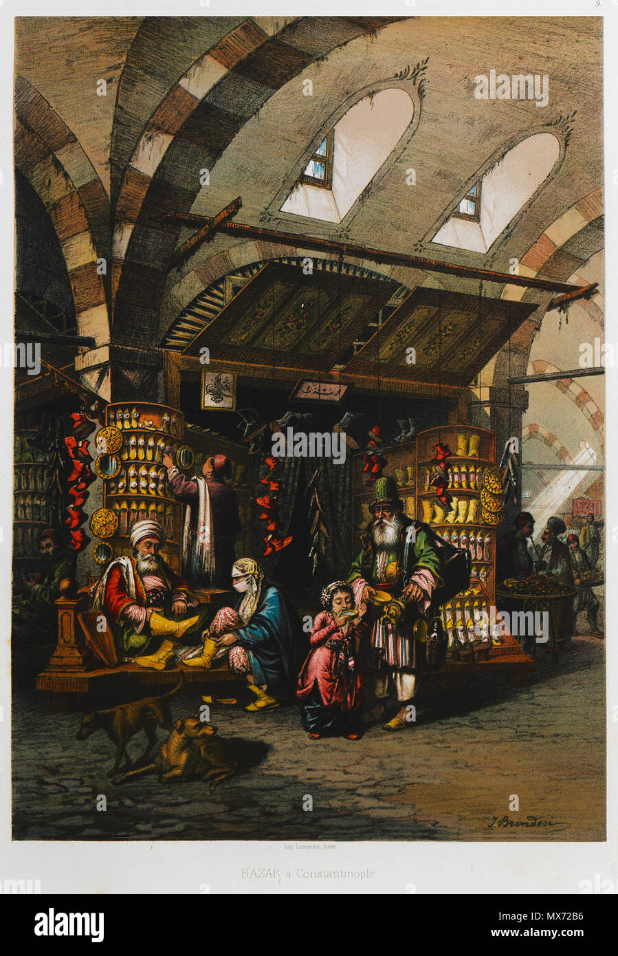 Lithograph constantinople hi-res stock photography and images - Alamy