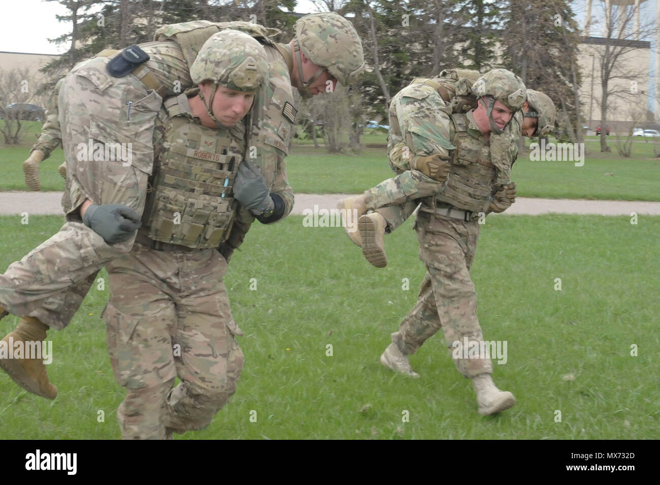 Members of the 91st Security Forces Group Global Strike Challenge team ...