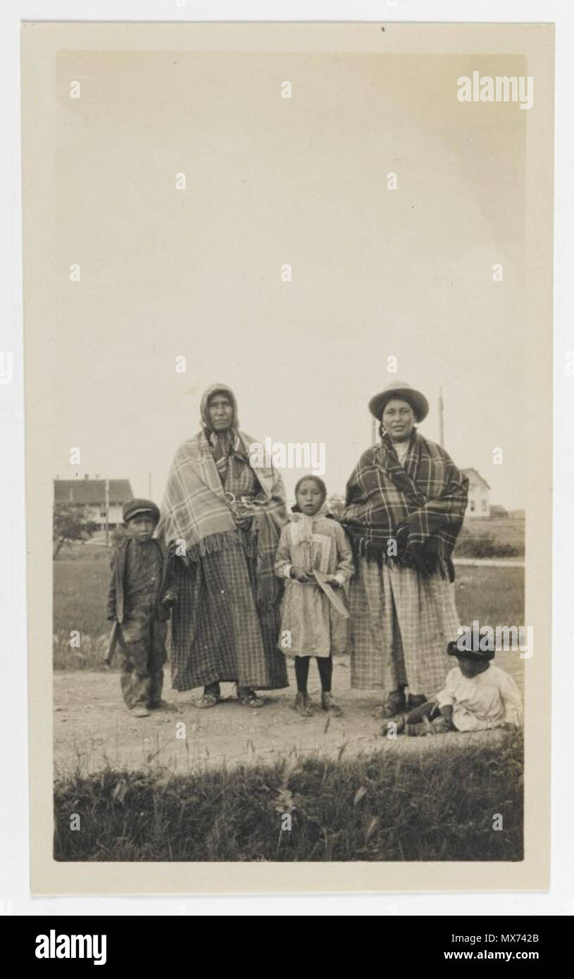 . [Untitled] (Two Women Standing near Three Children) . between 1898 ...