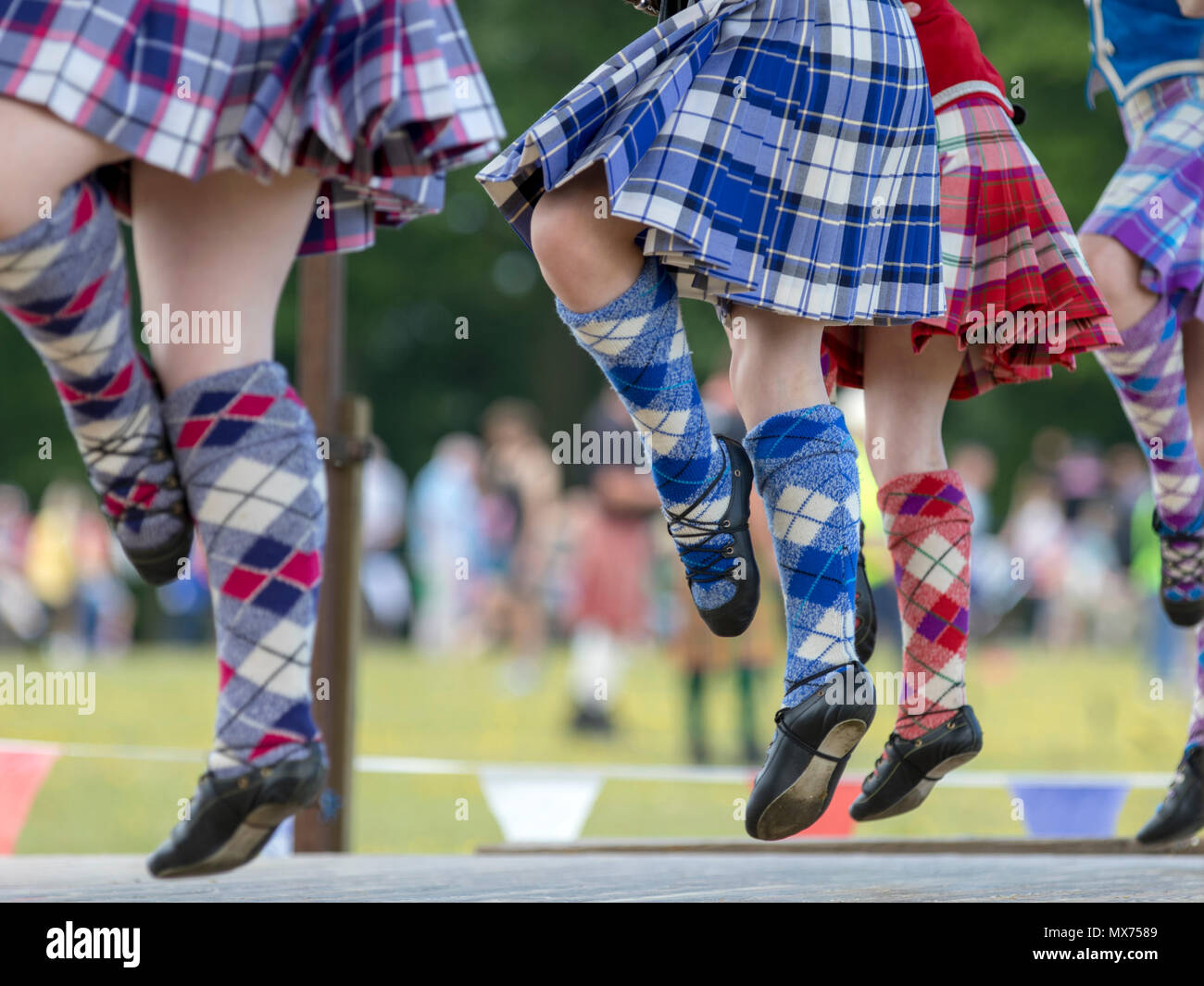 Highland dress kilt girl hi-res stock photography and images - Alamy