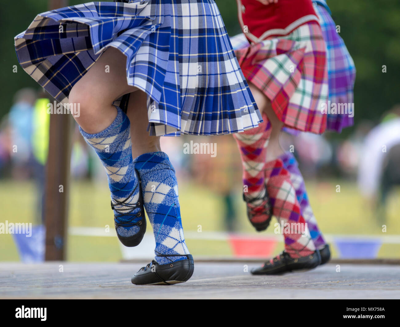Cornhill, Scotland - 02 Jun 2018: Highland Dancers at the Highland ...