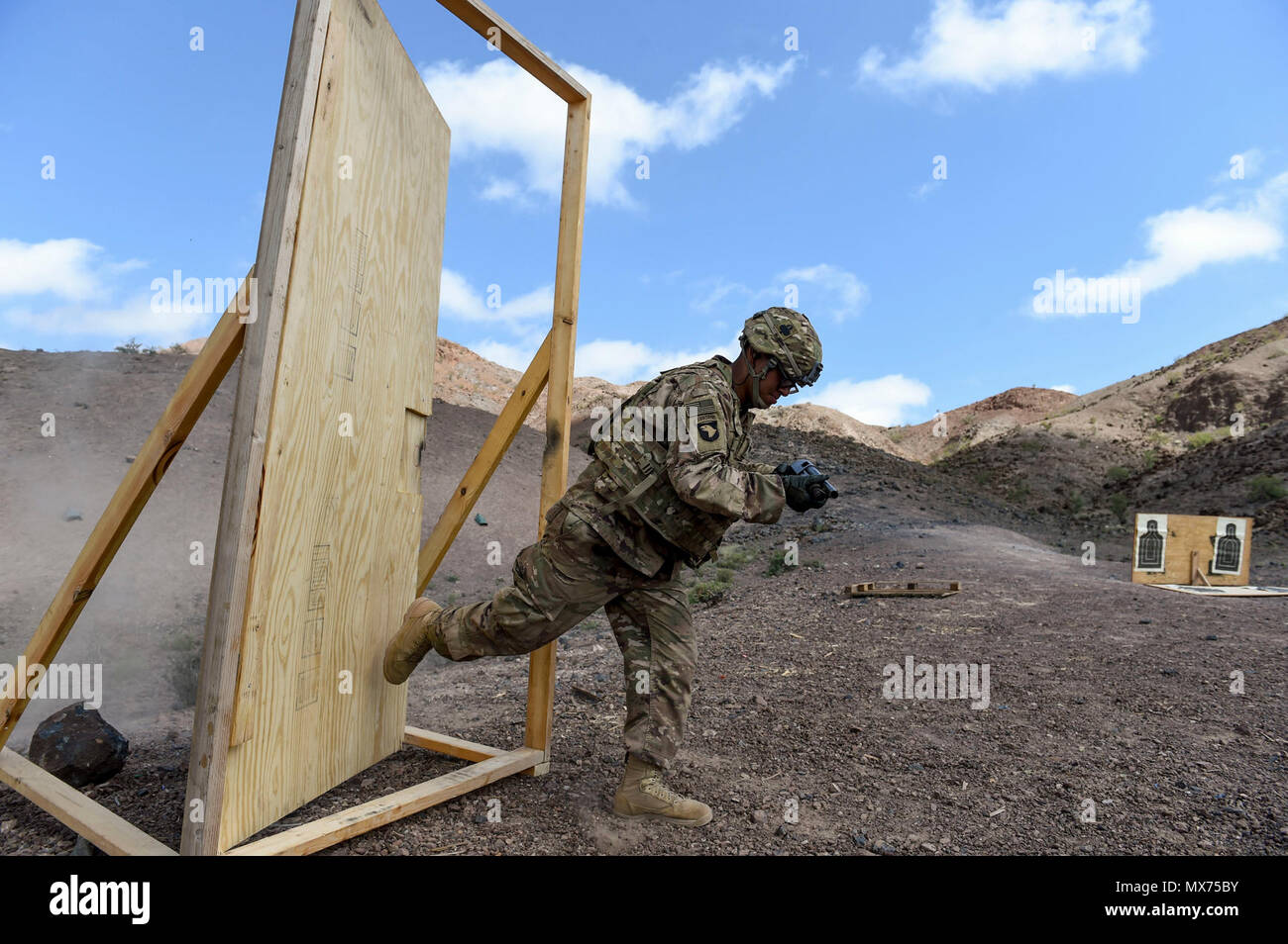 U.S. Army Spc. Orlando Duran, a soldier with 2nd Platoon, Bravo Company ...