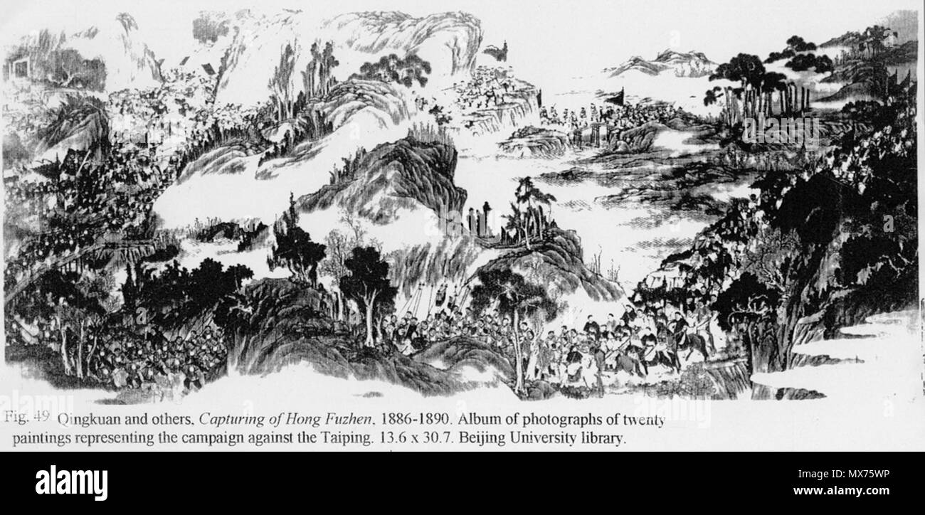 . A scene of the Taiping Rebellion, 1850-1864 . between 1886 and 1890 ...
