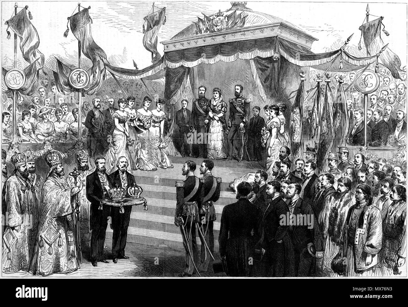 . The coronation of Carol I and Elisabeth of Romania (10.V.1881) . 1881 ...