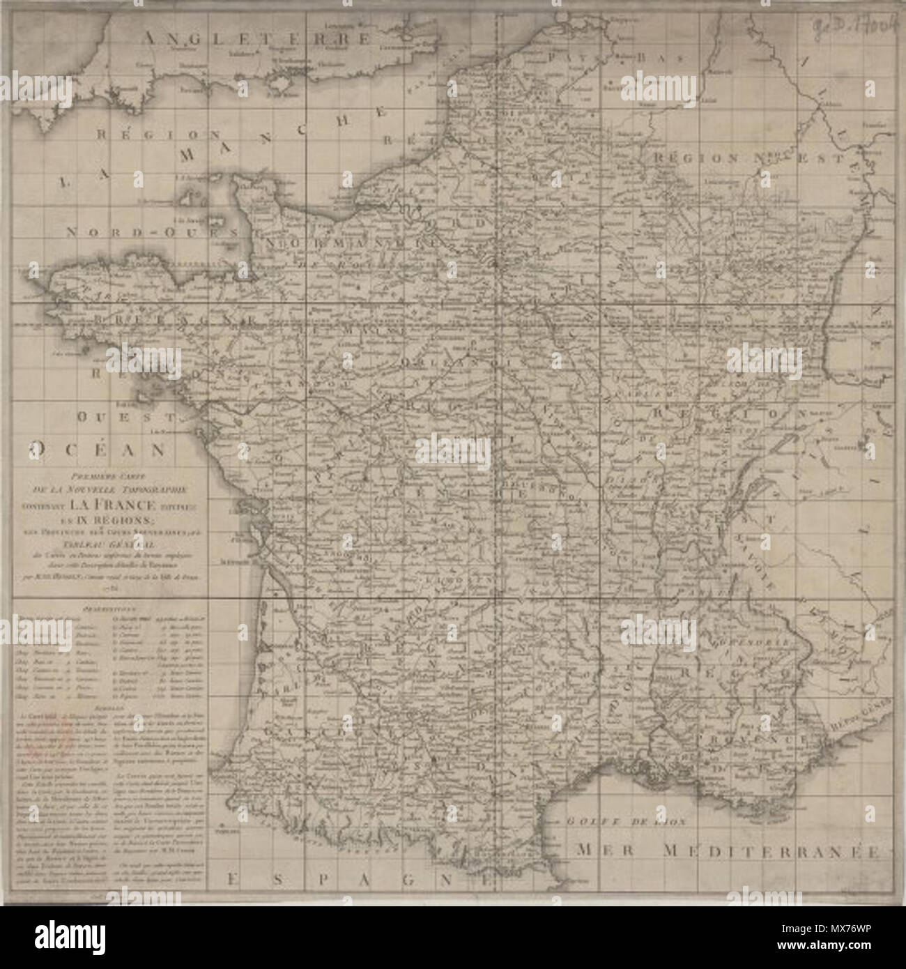 . Français : carte de France par quadrillage de Mathias Robert de ...