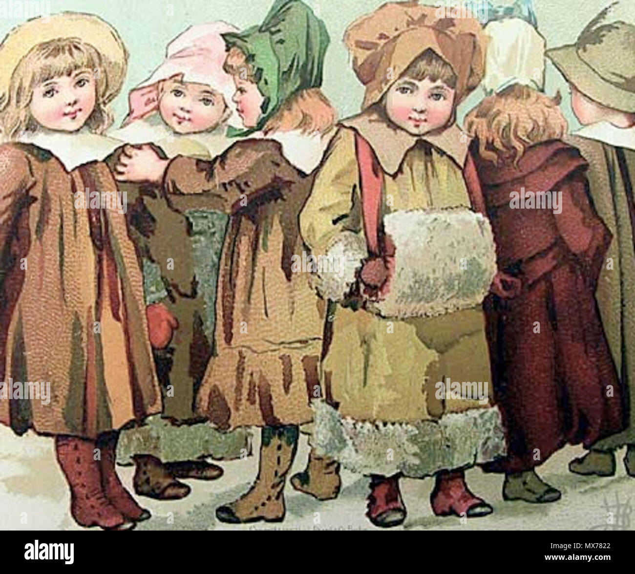Christmas card by louis prang hi-res stock photography and images - Alamy