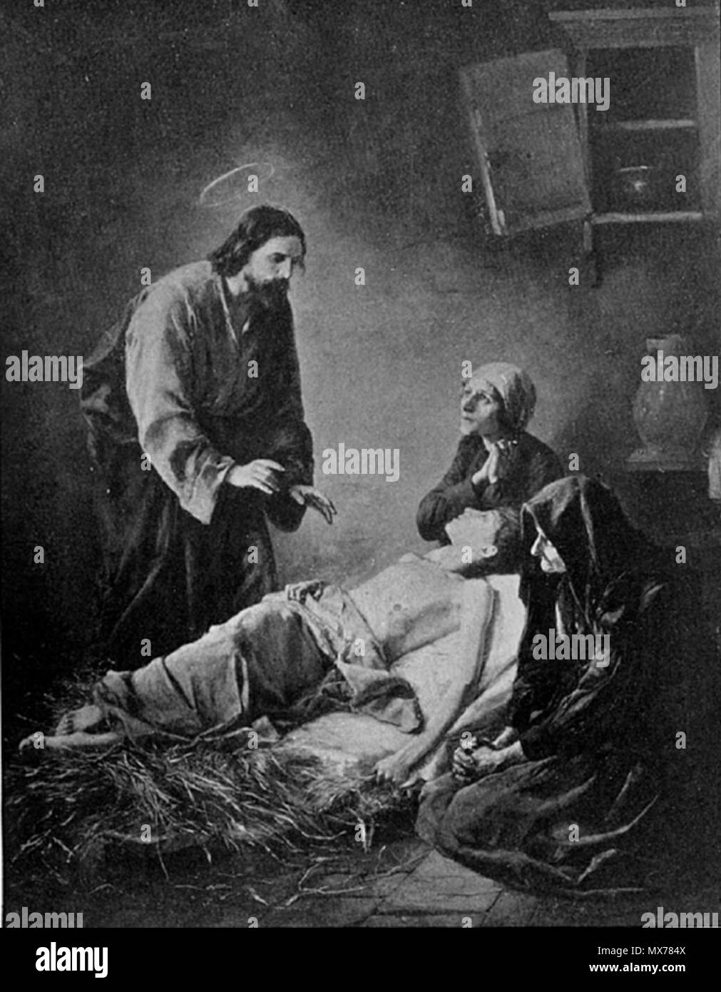 . English: The Painting 'Christus Consolator' by Ernst Zimmermann in ...