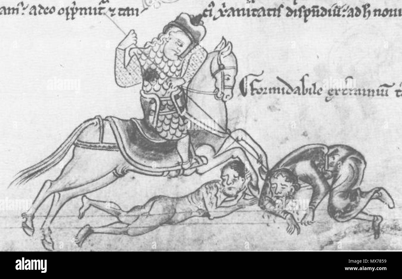 . English: Matthew Paris, a Benedictine Monk writing in 1240 A.D ...