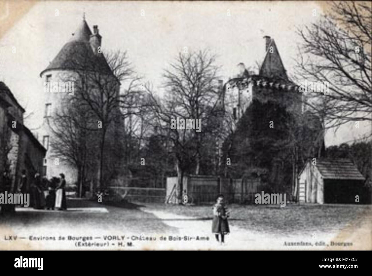131 Château de Bois-Sire-Amé. Carte postale 1900 Stock Photo - Alamy