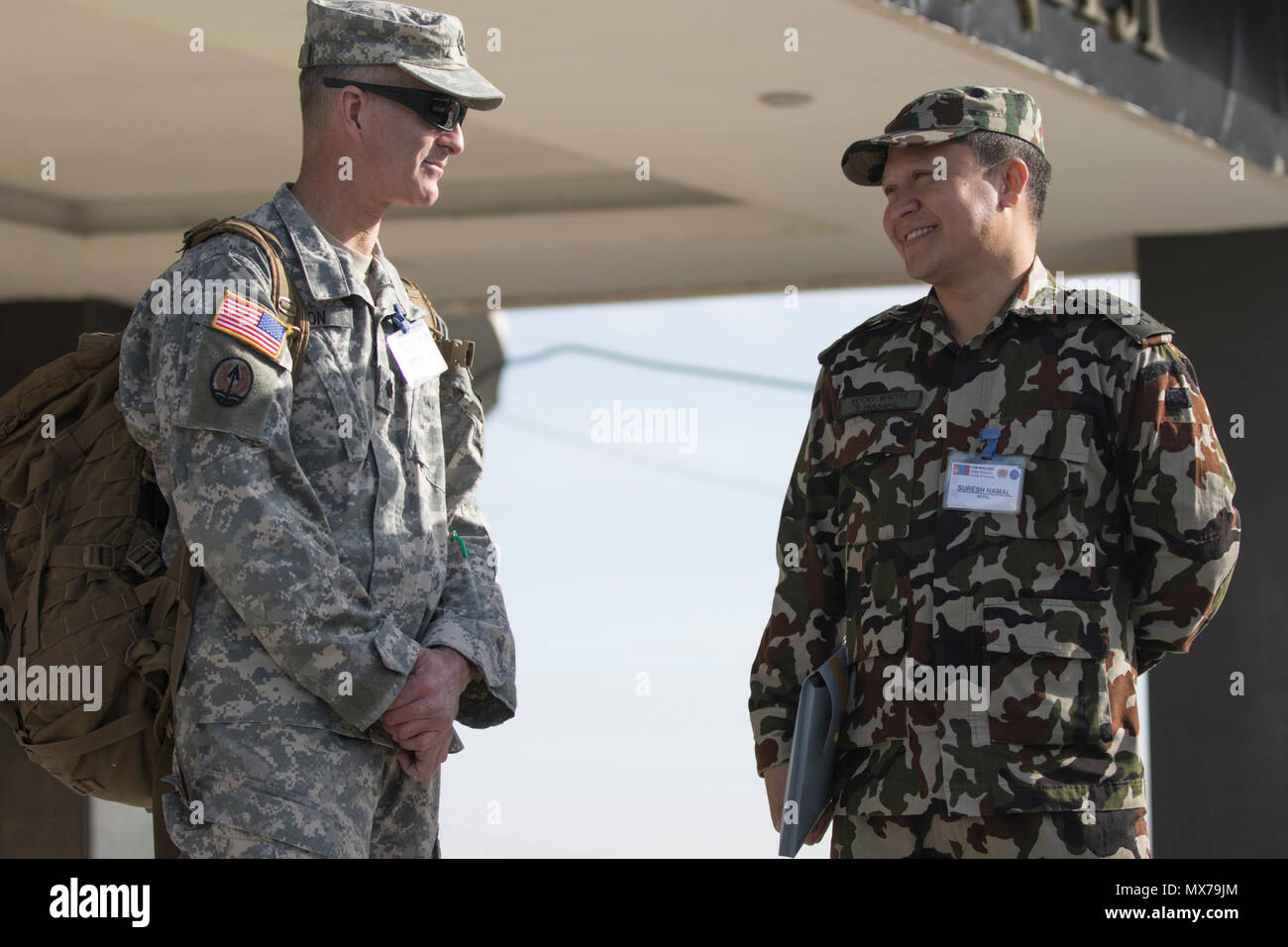 U.S. Army National Guard Lt. Col. Steven Wilson, Mongolian Armed Forces ...
