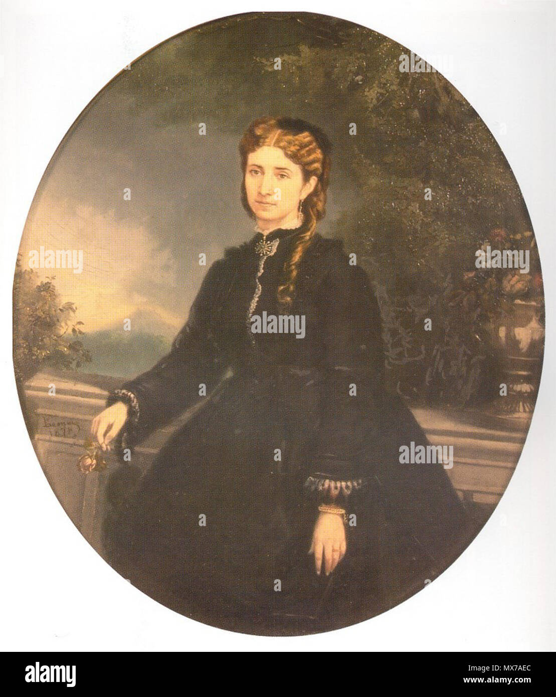 . English: Old portrait of Elise Hensler, Countess of Edla, second wife ...