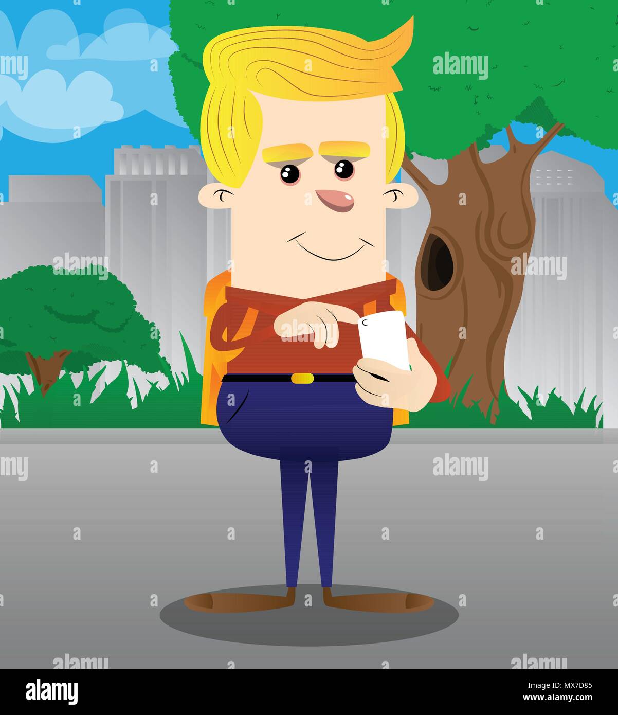 Boy child friendly mobile telephone hi-res stock photography and images ...