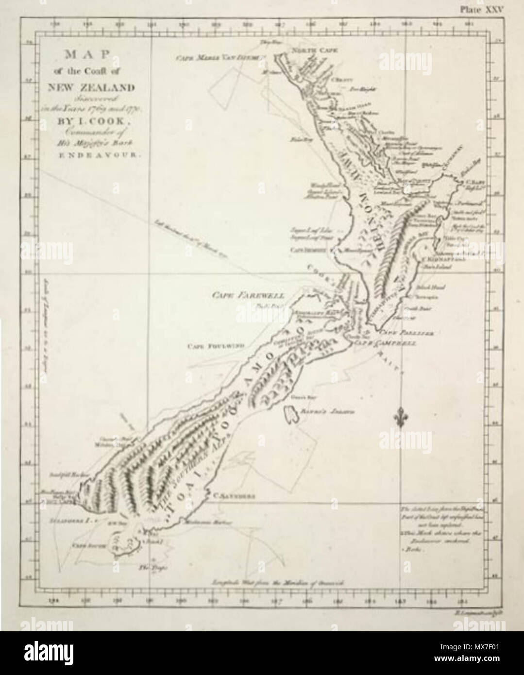 Botany bay map james cook hi-res stock photography and images - Alamy